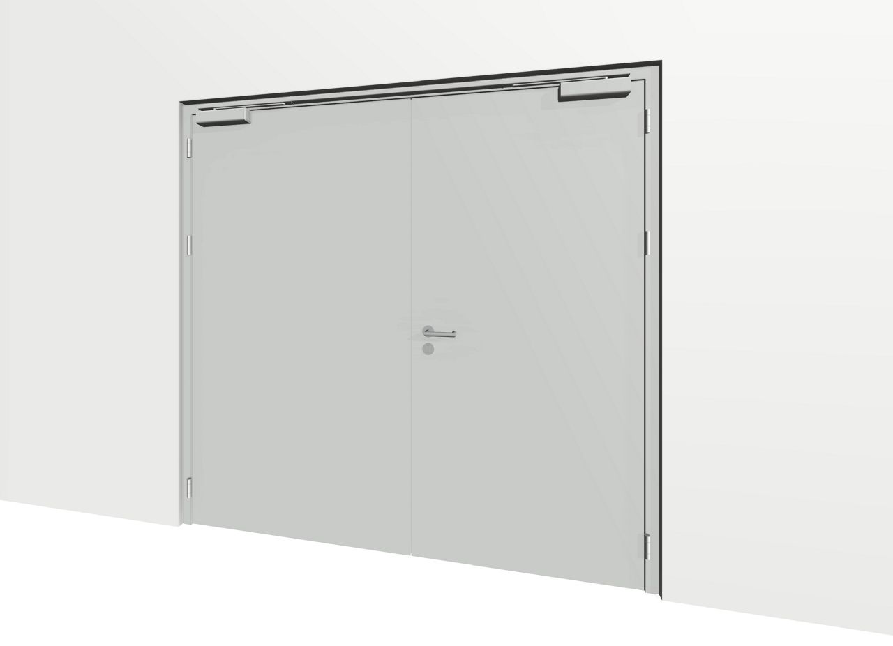 Steel non-rebated evacuation door (EN 1125) | ASSA ABLOY